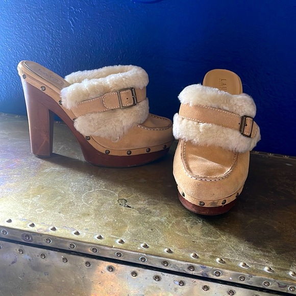 Ralph Lauren | Shoes | Super Sexy Ralph Lauren Shearling Heels | Poshmark